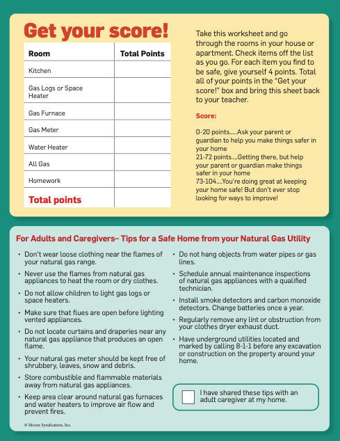 Natural Gas Safety Checklist WITH LOGO (8887) – Moore Syndication Store